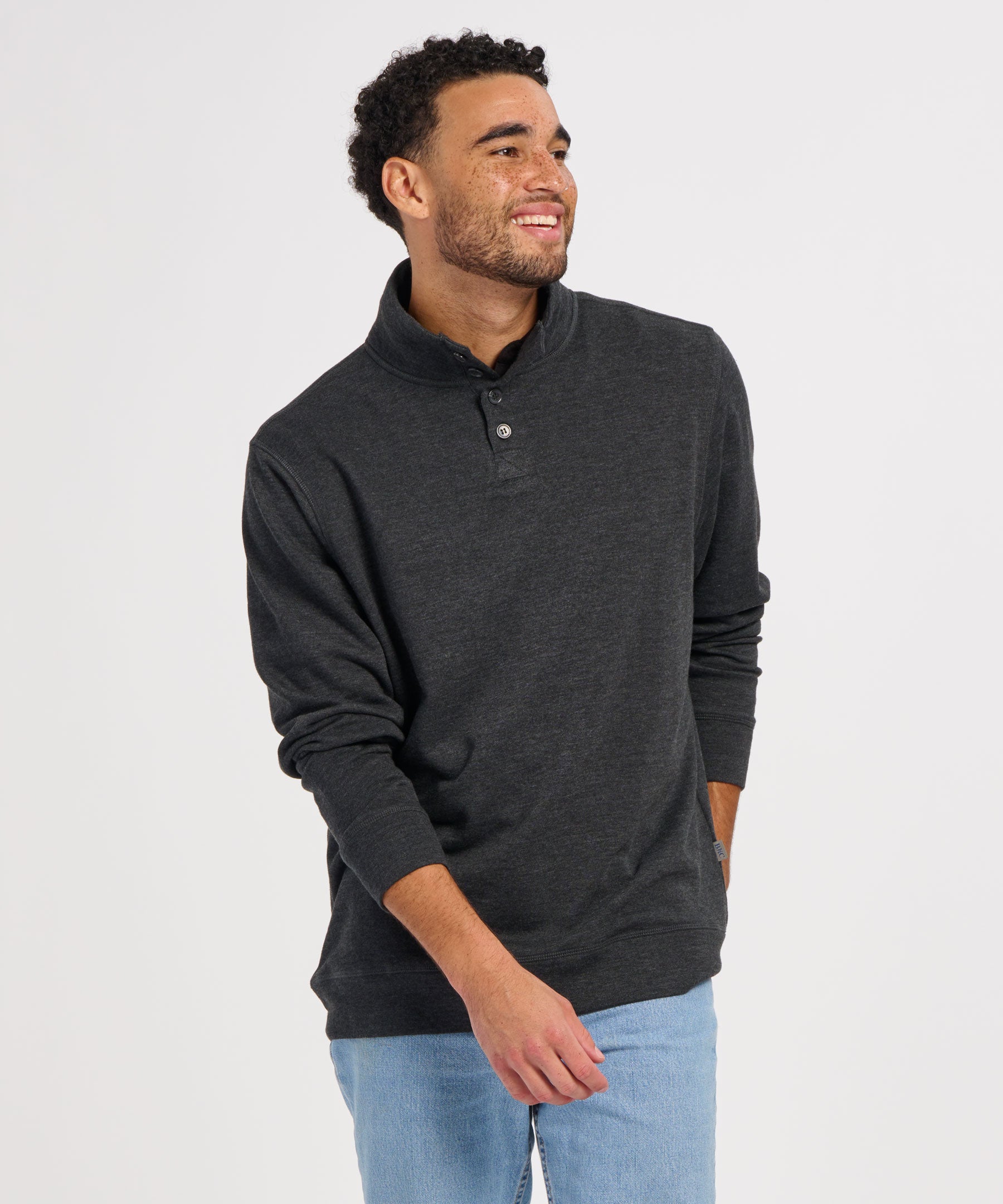 Men's French Terry Button Pullover – Boxercraft